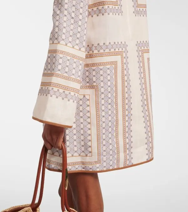 Zimmermann Printed Linen Minidress