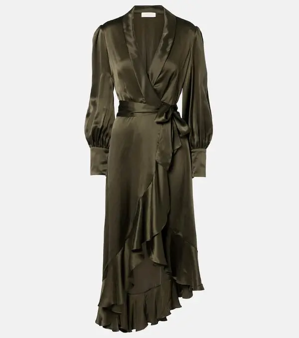 Zimmermann Silk Wrap Dress