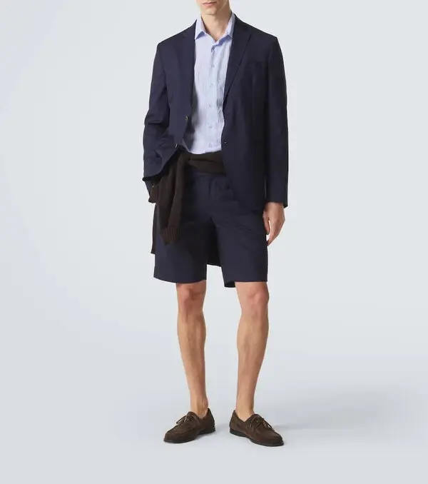 SLOWEAR Cotton-blend Tailored Shorts