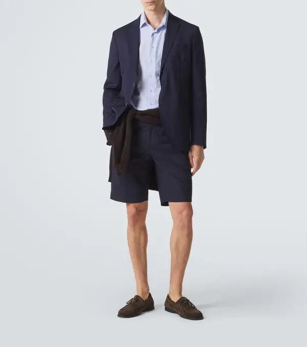 SLOWEAR Cotton-blend Tailored Shorts