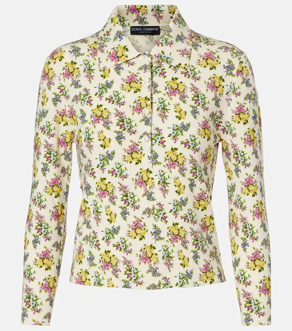 Dolce & Gabbana Floral Polo Shirt - Multicoloured