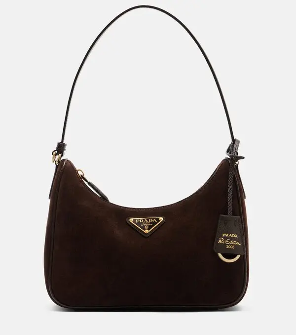 Prada Re-edition Suede Shoulder Bag