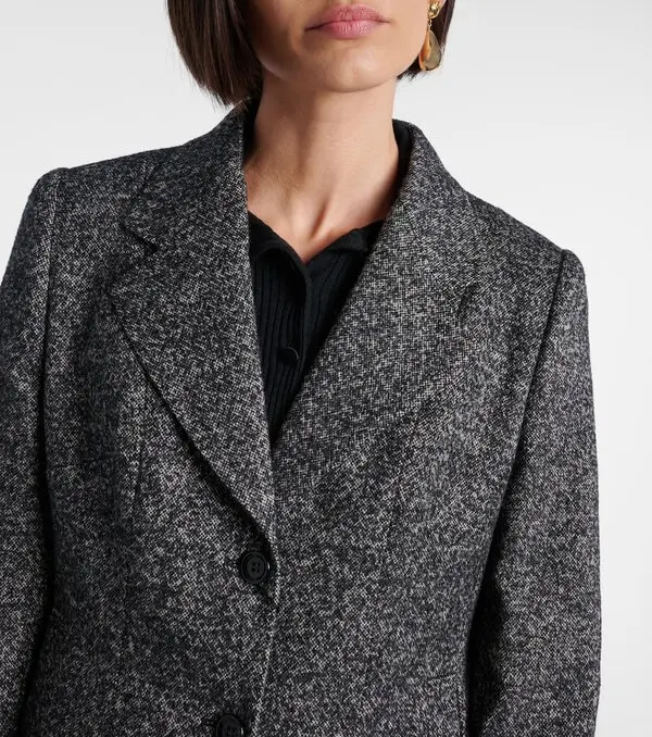 Dolce & Gabbana Wool-blend Single-breasted Jacket - Grey