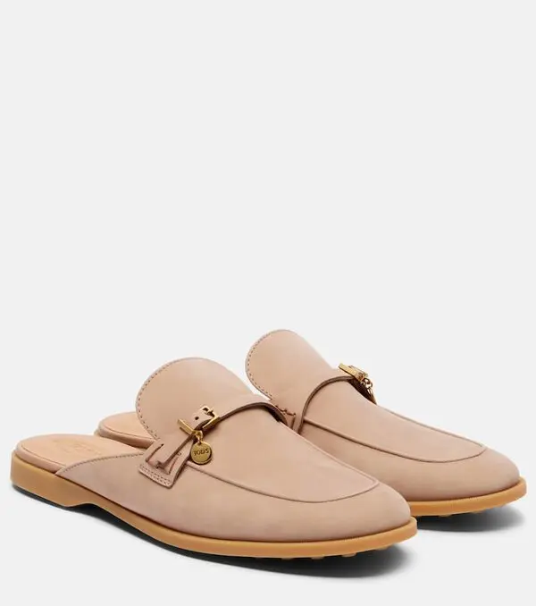 TOD'S Leather Mules - Beige