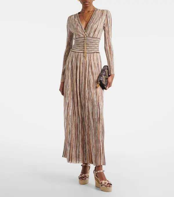 Missoni Leather-trimmed Sequined Crossbody Bag