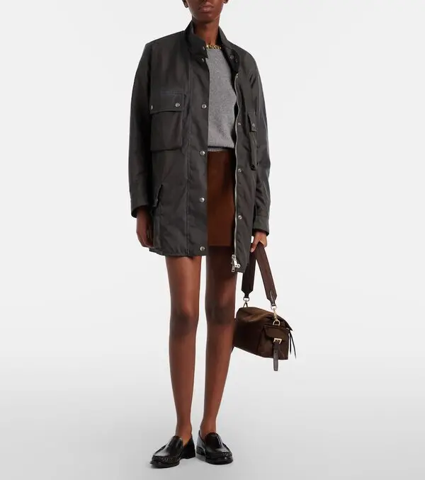 Prada Medium Re-nylon Shoulder Bag - Brown