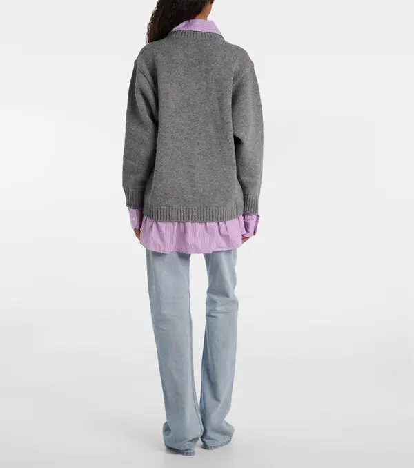 Balenciaga Wool V-neck Sweater