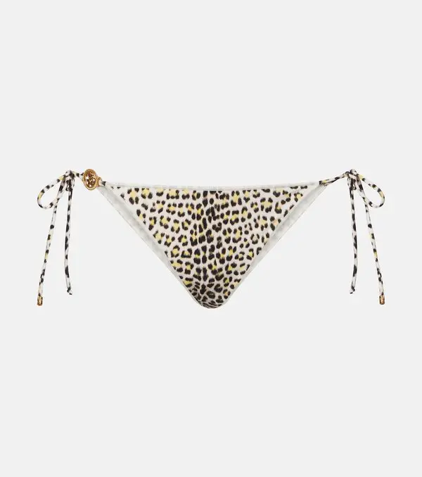 Roberto Cavalli Printed Bikini Bottom - Black