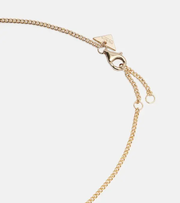 Prada Logo Pendant Necklace - Gold