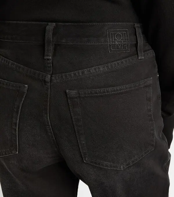 TOTEME Distressed Straight Jeans