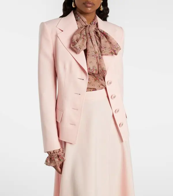 Dolce & Gabbana Wool-blend Single-breasted Jacket - Pink