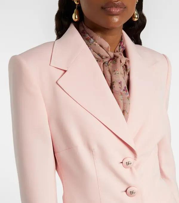 Dolce & Gabbana Wool-blend Single-breasted Jacket - Pink