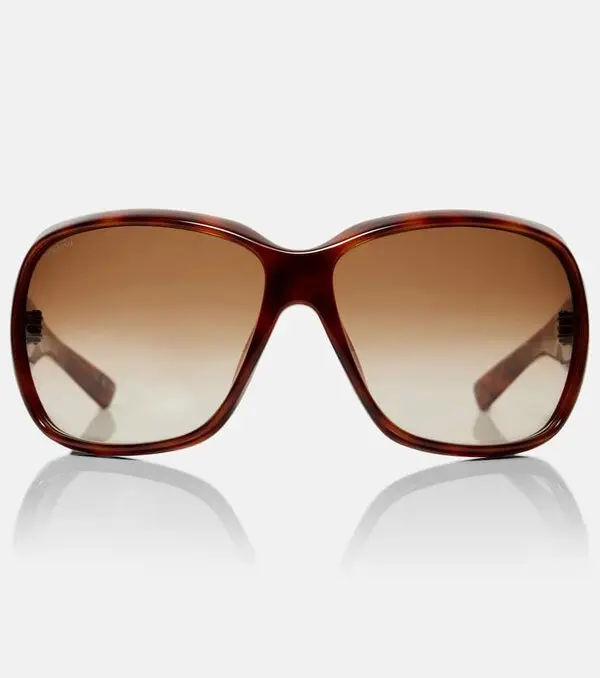 Gucci Square Sunglasses - Brown