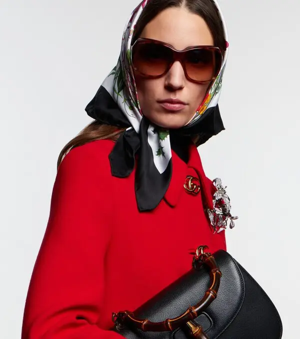 Gucci Square Sunglasses - Brown
