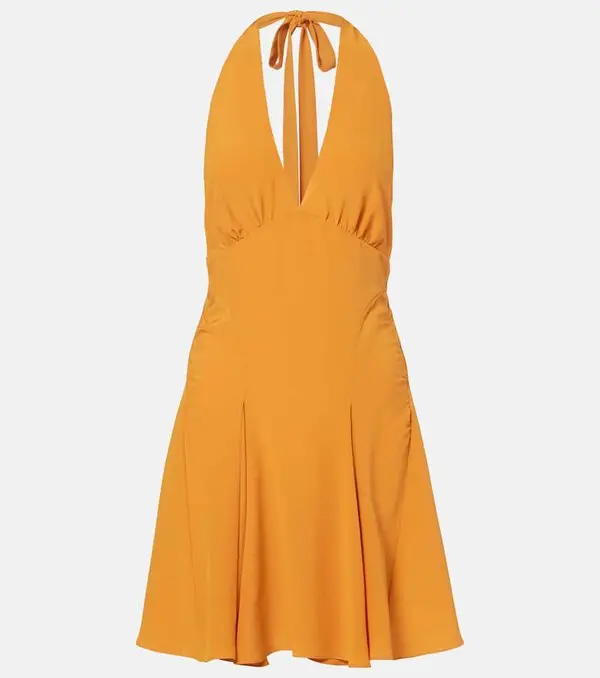 Saint Laurent Silk Satin Mini Dress