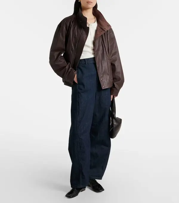 LEMAIRE Leather Blouson Jacket