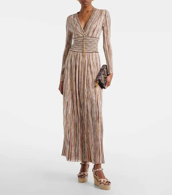 Missoni Leather-trimmed Sequined Crossbody Bag
