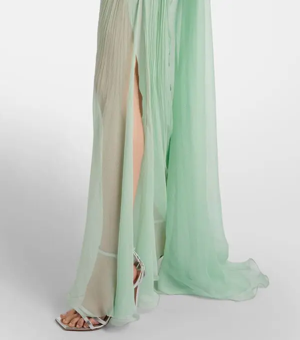 MARIA LUCIA HOHAN Milagros Halterneck Gown