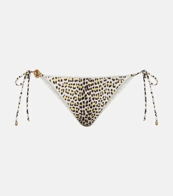 Roberto Cavalli Printed Bikini Bottoms - Black