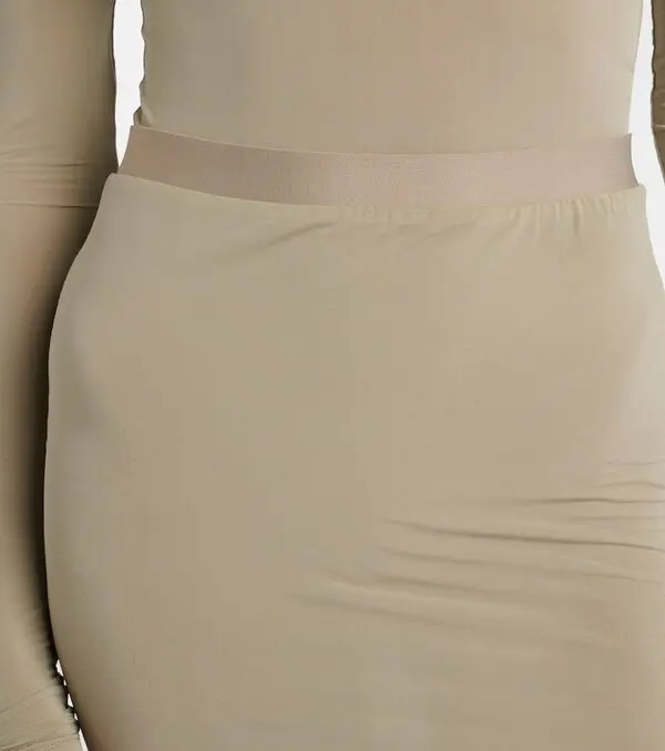 Wardrobe.NYC Sheer Pencil Skirt - Grey