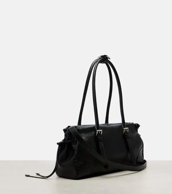 Prada Medium Leather Tote Bag - Black