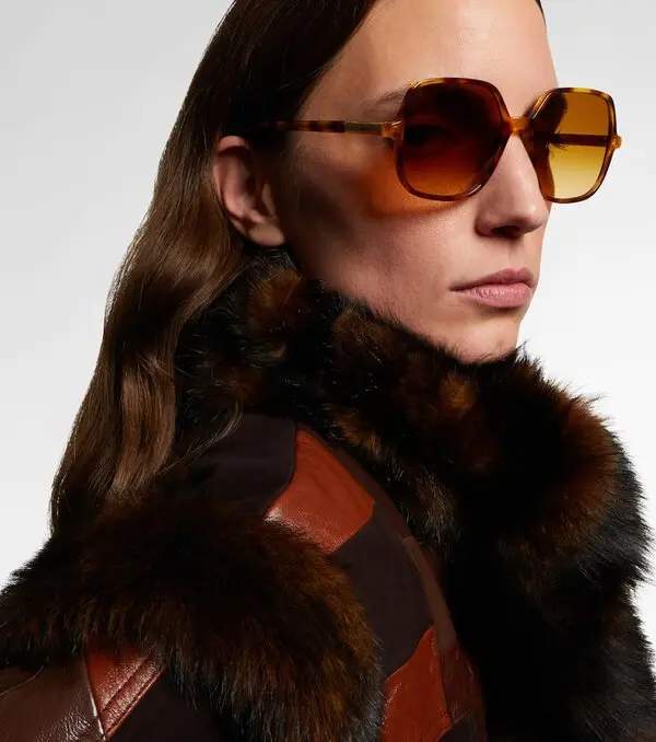 Chloé Judy Square Sunglasses - Brown