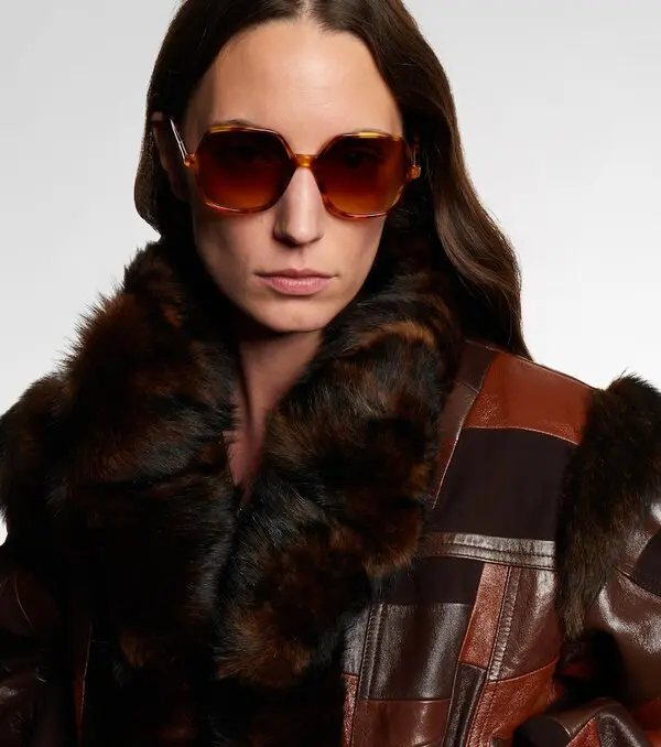 Chloé Judy Square Sunglasses - Brown
