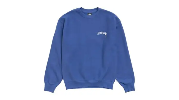 StÜssy Skate Stack Crewneck Sweatshirt - Indigo