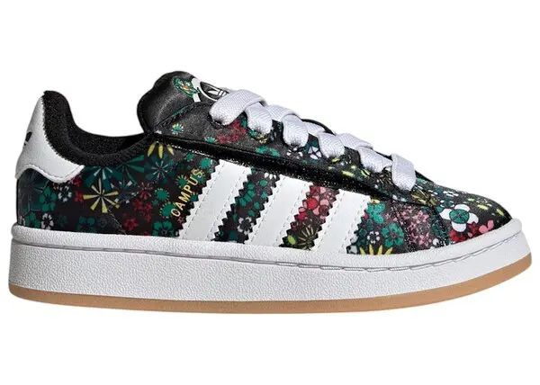Adidas Campus 00s Comfort Closure Liberty London - Core Black/cloud White/gold Metallic