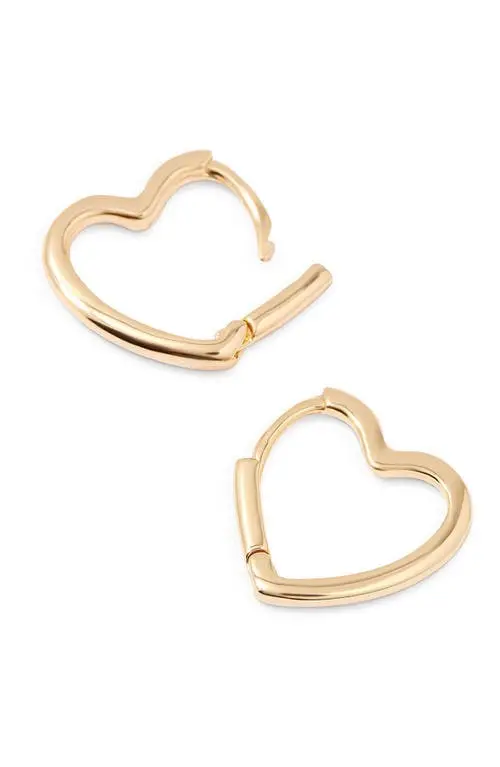 BROOK & YORK Minnie Heart Hoop Earrings