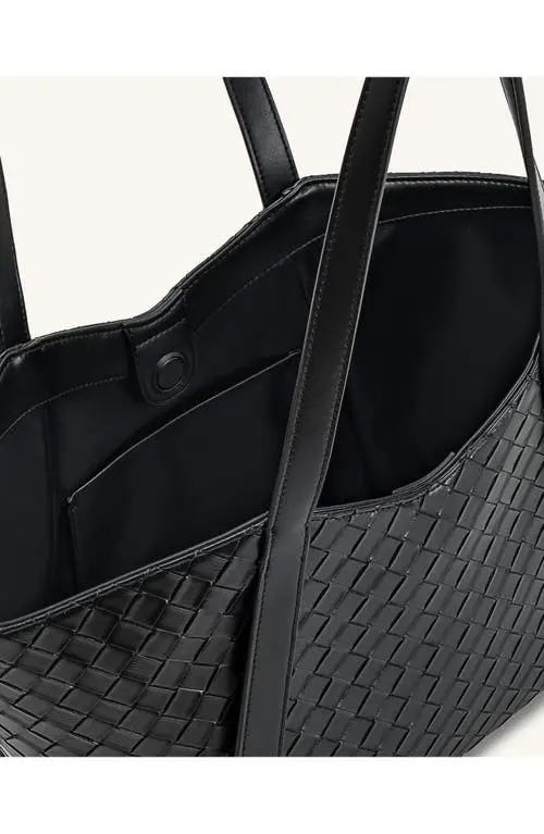 Jw Pei Large Kiana Woven Tote - Black