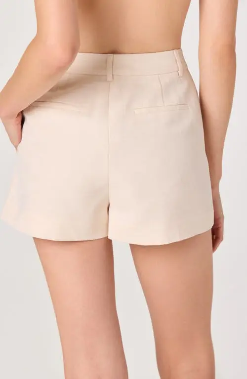 Astr The Label Wynn High-waist Twill Shorts