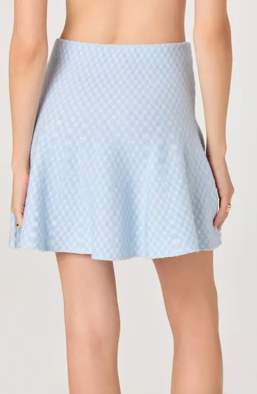 Astr The Label Malvie Plaid Knit Skirt