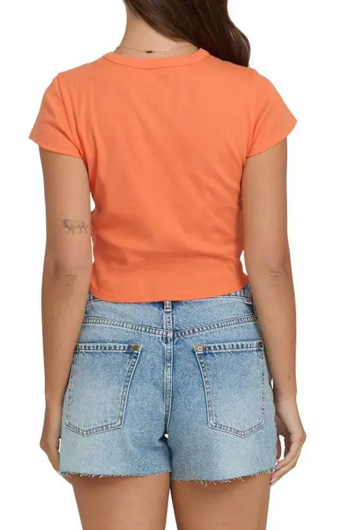 BILLABONG Cotton Graphic Baby Tee - Saffron