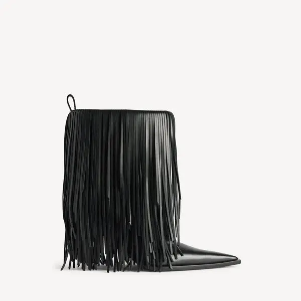 Balenciaga Avenue Fringe 90mm Bootie