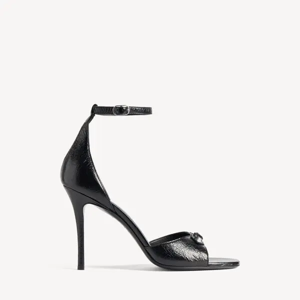 Balenciaga City Uptown 100mm Sandal - Black