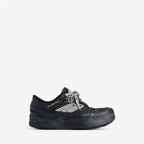 Balenciaga Hamptons Platform Sneaker - Black