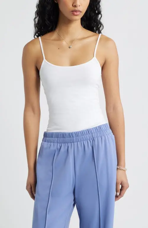 Bp. Core Stretch Cotton Camisole - White