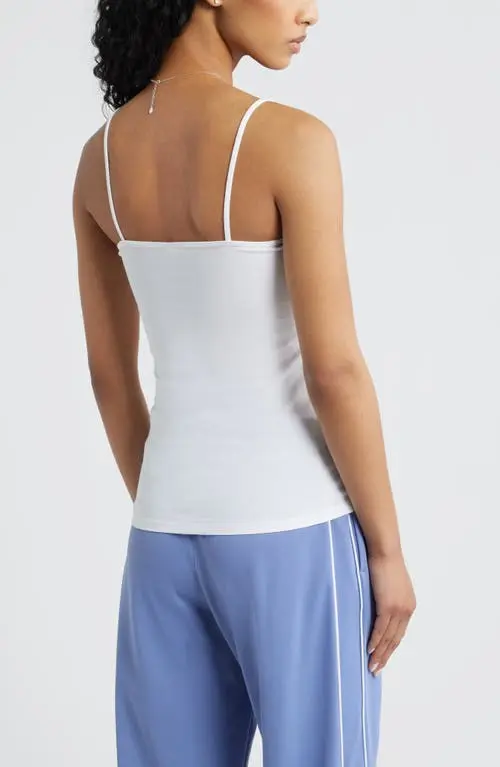 Bp. Core Stretch Cotton Camisole - White