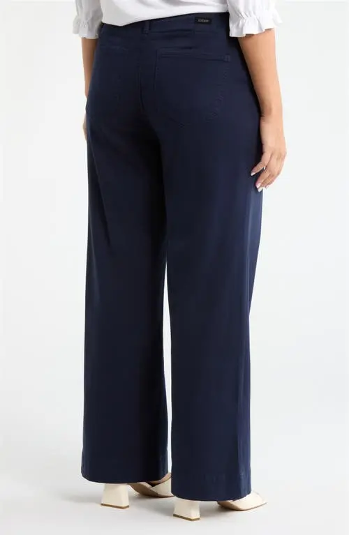 LIVERPOOL Patch Pocket Wide Leg Utility Trousers