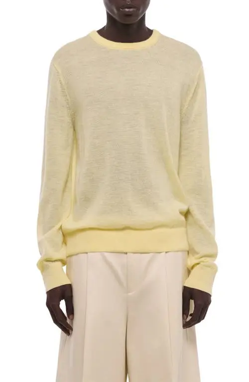 Helmut Lang Merino Wool Blend Sweater - Yellow