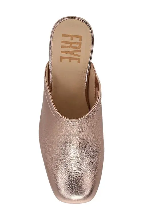 Frye Campus Leather Clog - Rose Gold