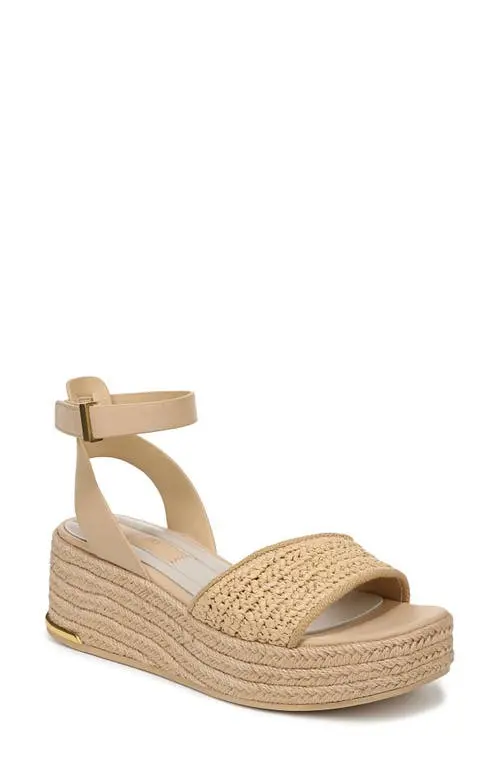 Franco Sarto Tiffany Platform Wedge Sandal - Natural