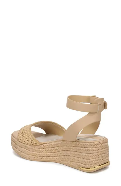 Franco Sarto Tiffany Platform Wedge Sandal - Natural