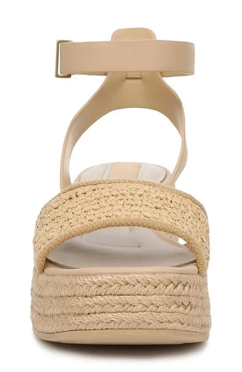 Franco Sarto Tiffany Platform Wedge Sandal - Natural