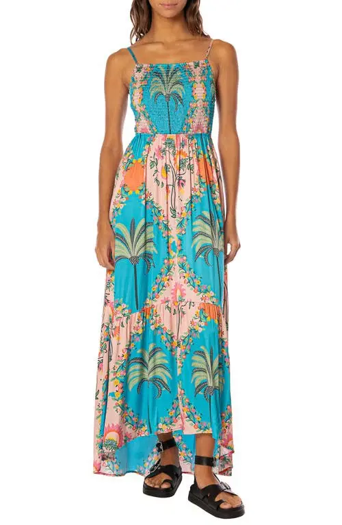 MAAJI Smocked Cover-up Maxi Dress - Aquamarine