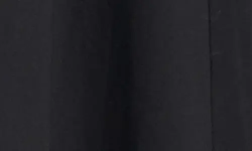 WAYF Lucy Ruched Puff Sleeve Midi Dress - Black