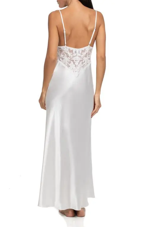 IN BLOOM BY JONQUIL Lorena Lace & Satin Nightgown
