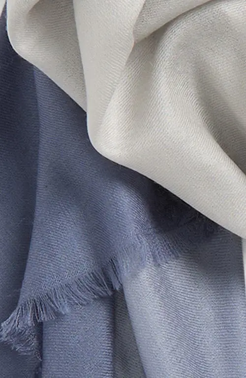 Vince Lightweight Dip Dye Cashmere Scarf - Azul