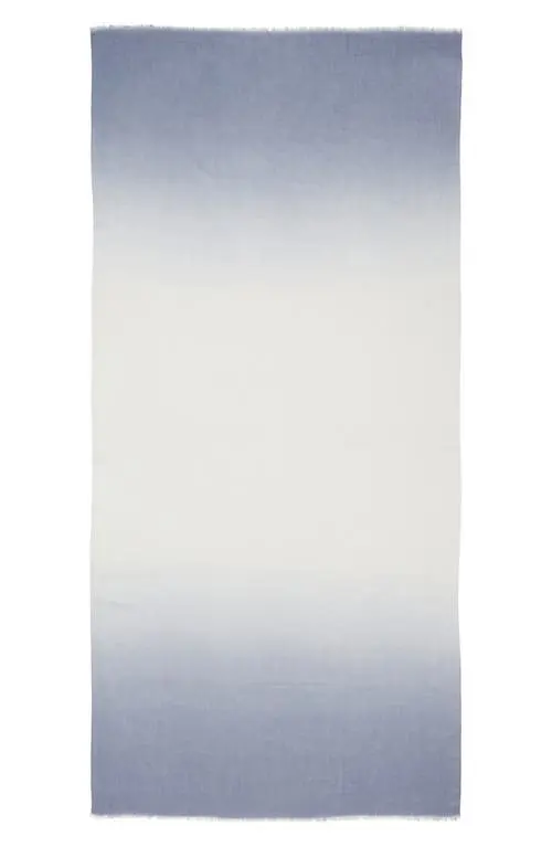 Vince Lightweight Dip Dye Cashmere Scarf - Azul